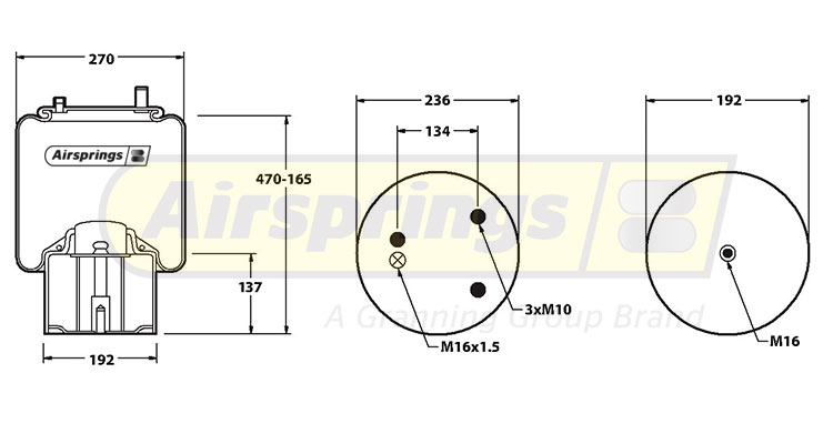 Airspring complete - Daf 1141525 (3887k). Airsprings.com Market leading ...
