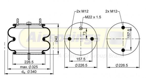 AIRSPRING CONVOLUTED - DAF | 1892484
