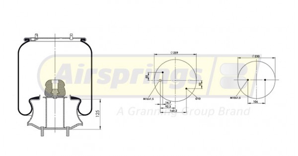 AIRSPRING COMPLETE - VOLVO BUS | 21513833 6620NP02