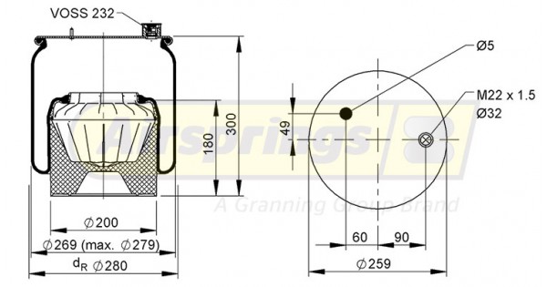 AIRSPRING COMPLETE - MERCEDES ACTROS MP4 FR / RR | A9613207021