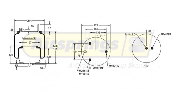 AIRSPRING COMPLETE - VOLVO FH4 FM4 REAR (LOW HEIGHT) | 21224747