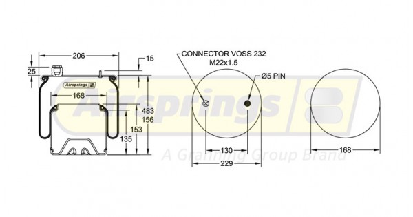 AIRSPRING COMPLETE - MERCEDES ACTROS MP4 | A9603200321 6127NP40