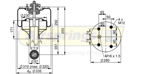 AIRSPRING COMPLETE - IVECO BUS | 5803257486 5801983973 504113183 1416NP15
