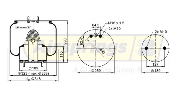 AIRSPRING COMPLETE - VOLVO BUS | 70313734 6602NP02