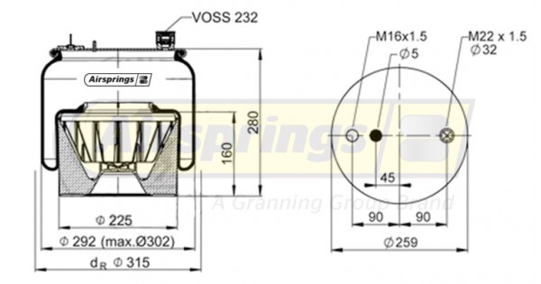 AIRSPRING COMPLETE - MERCEDES ACTROS MP4 | A9603201357
