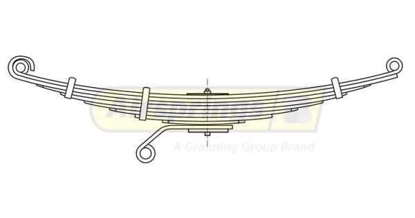 TRUCK SPRING - HINO FR 8+2L RH | 481207500