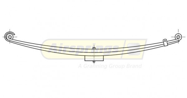 TRUCK SPRING - DAF CF XF 2L FRONT | 1258691