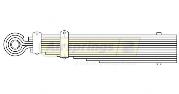 TRAILER DRAWBAR SPRING - 12 TONNE