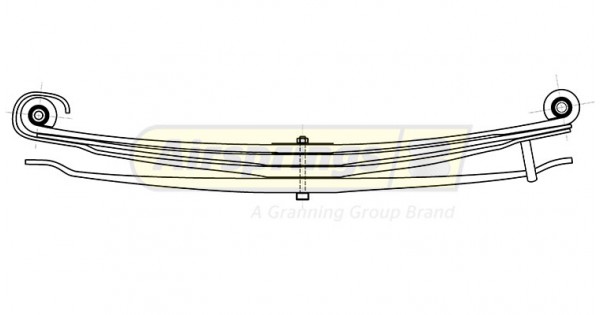 TRUCK SPRING - MERCEDES RR 3+1 LEAF | 9433200208