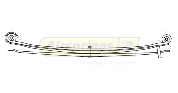 TRUCK SPRING - MERCEDES 2+1 LEAF | 9433200108