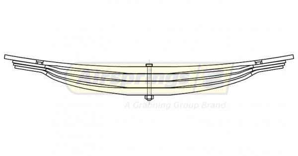 TRUCK SPRING - MERCEDES 4 LEAF | 9483201005