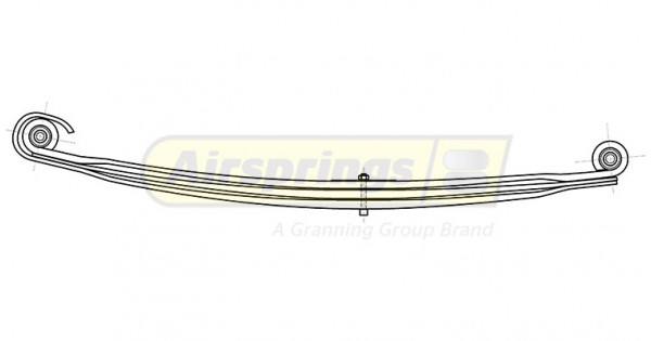 TRUCK SPRING - MERCEDES 3 LEAF | 9493200202