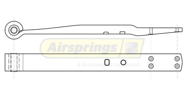 TRAILER SPRING - SCHMITZ 1 LEAF 1188344 26612100