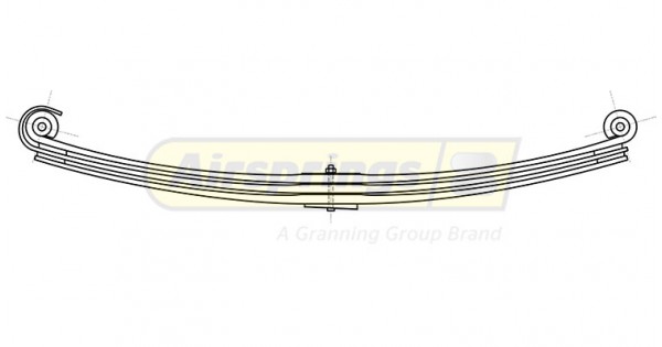 TRUCK SPRING - DAF 3 LEAF FRONT | 1890068