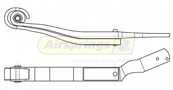 TRUCK SPRING - SCANIA L-P-G-R-S 2L REAR LEFT | 1916216