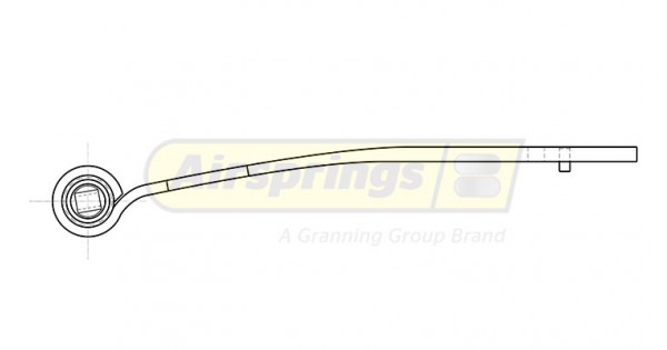 TRUCK SPRING - RENAULT MIDLUM 1 LEAF (T-ARM) | 7423274073 85015800