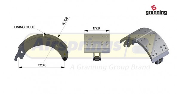 BRAKE SHOE 100 SERIES - GRANNING SUSPENSIONS