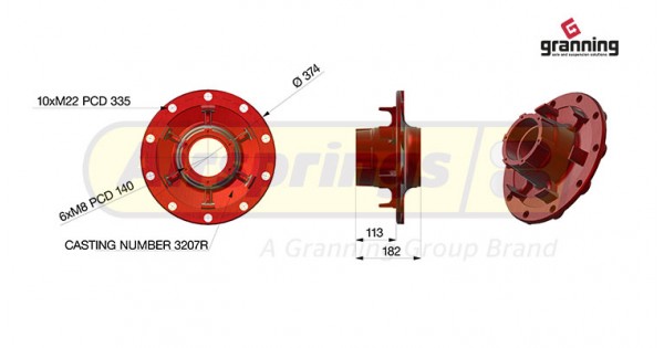 HUB 100 860 SERIES - GRANNING SUSPENSIONS