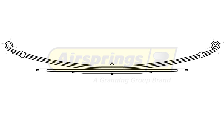 LCV SPRING - FORD RANGER / MAZDA (4x4 RR 3+2L | UR7628L10B