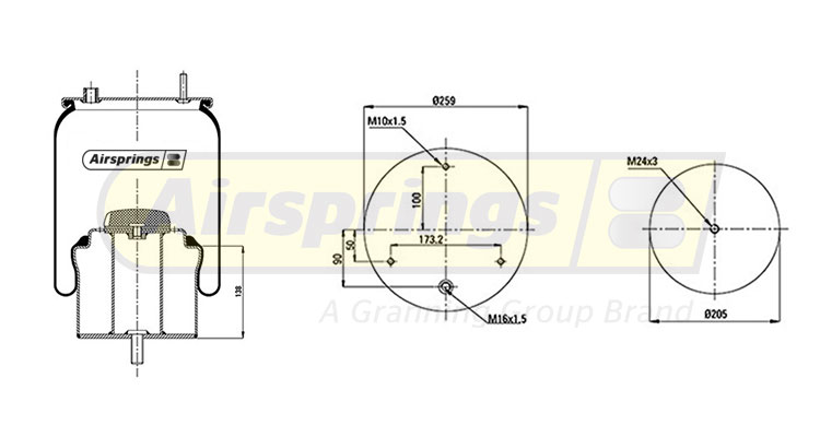 AIRSPRING COMPLETE DAF 1266381 1697679 W01M588714 836MK11