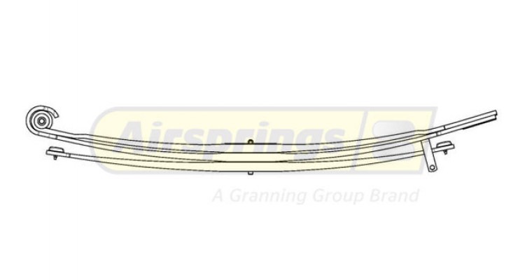TRUCK SPRING - RENAULT / VOLVO 2+1 LEAF | 20717202 5010488356