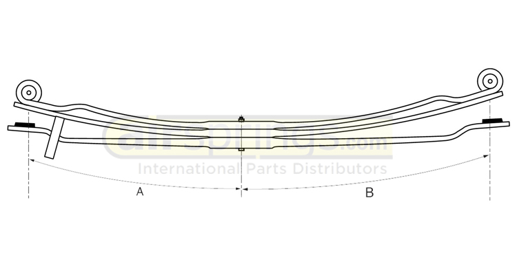 Truck spring 3-leaf Daf (1700737)Airsprings.com Market leading springs ...