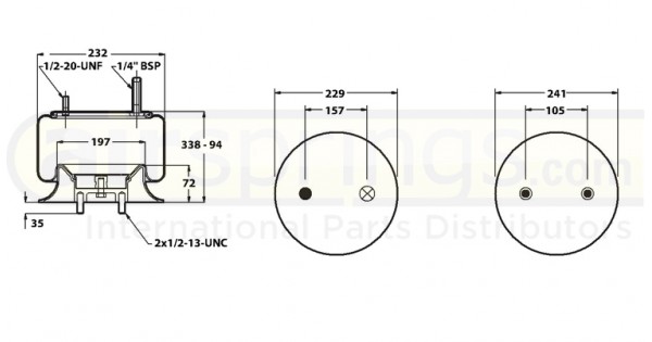 AIRSPRING COMPLETE - FODEN KENWORTH VOLVO | K303-15 K303-14 85101148