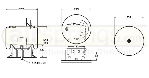 AIRSPRING COMPLETE - DAF HENDRICKSON ERF | 1403451 AM57122-001 129608-5