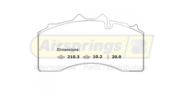 BRAKE PAD SET BPW | 0900061790 0980107550