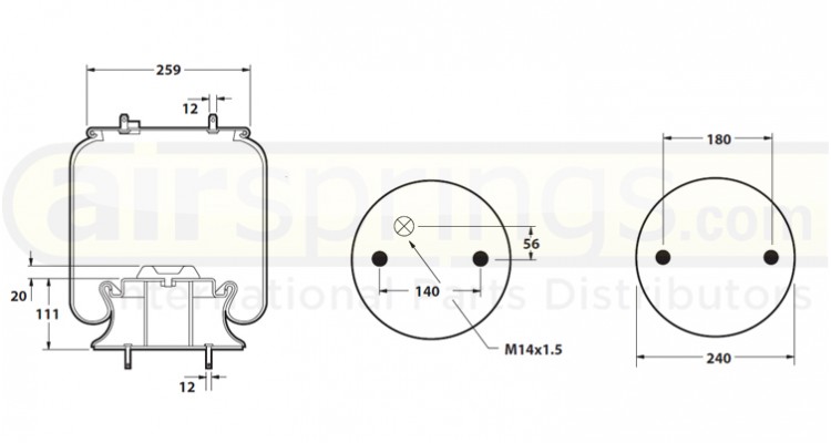 AIRSPRING COMPLETE - SCANIA | 1440301 1440856 470920 488265 1T15VR-3